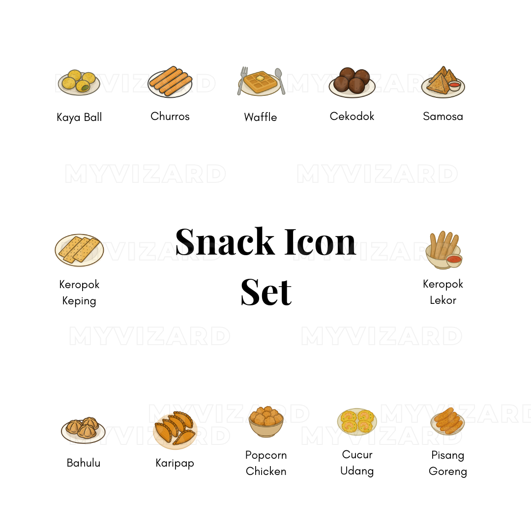 Snack Icon Set - My Vizard